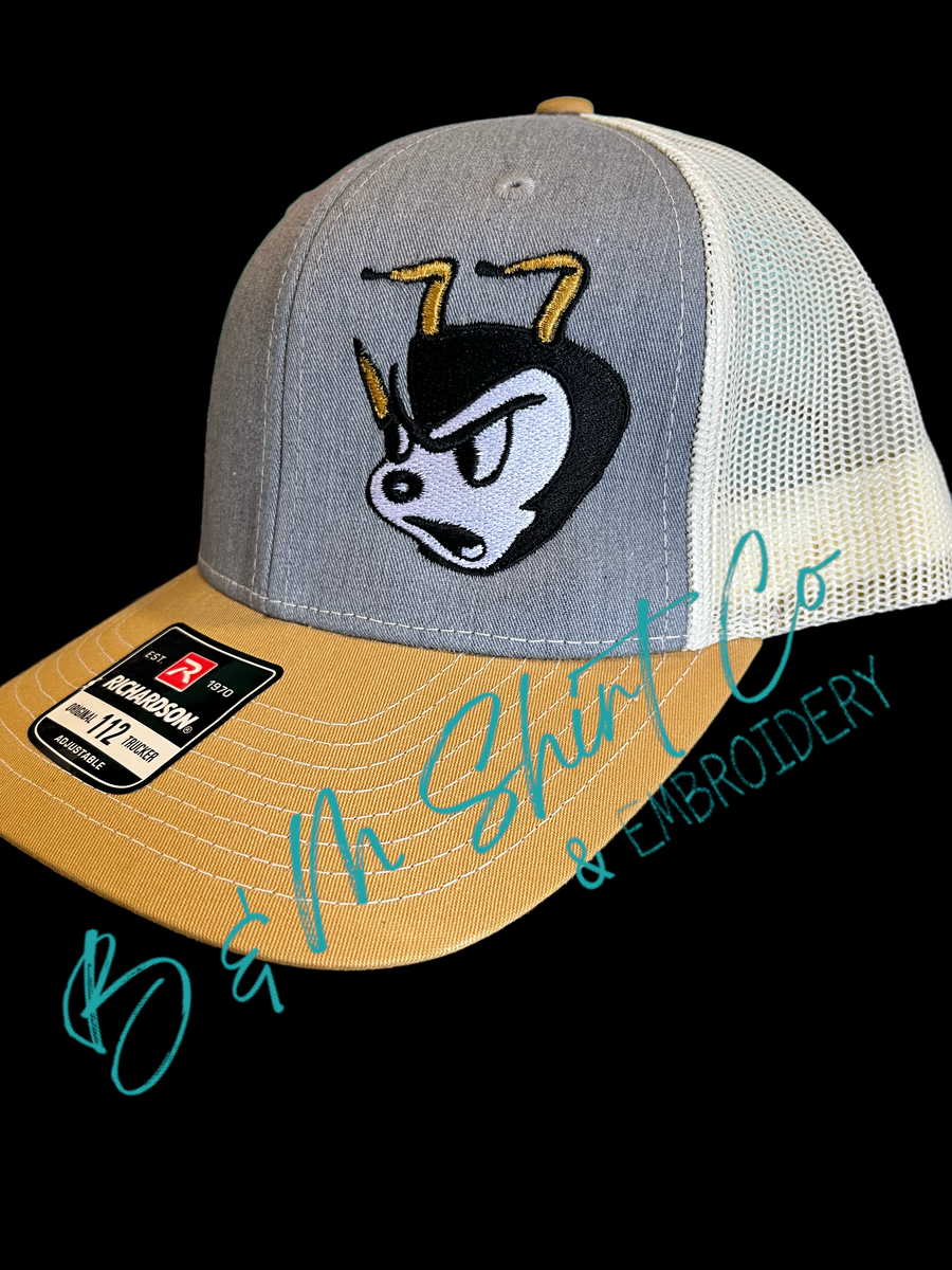 Yellowjacket Mascot - Head Embroidered Hat – Brick & Mortar Shirt Co ...
