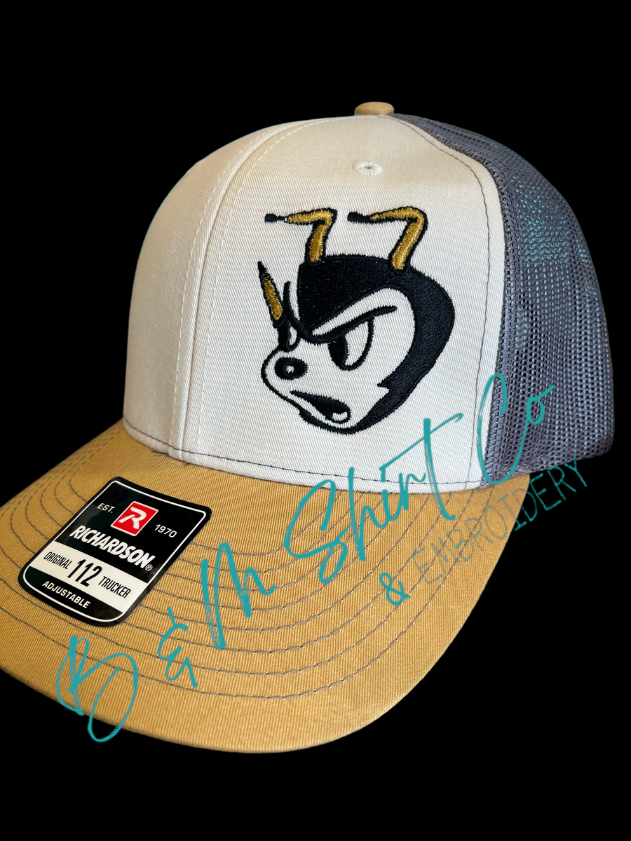 Yellowjacket Mascot - Head Embroidered Hat – Brick & Mortar Shirt Co ...